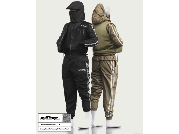 Second Life Marketplace R8terz Militia Fleece Set